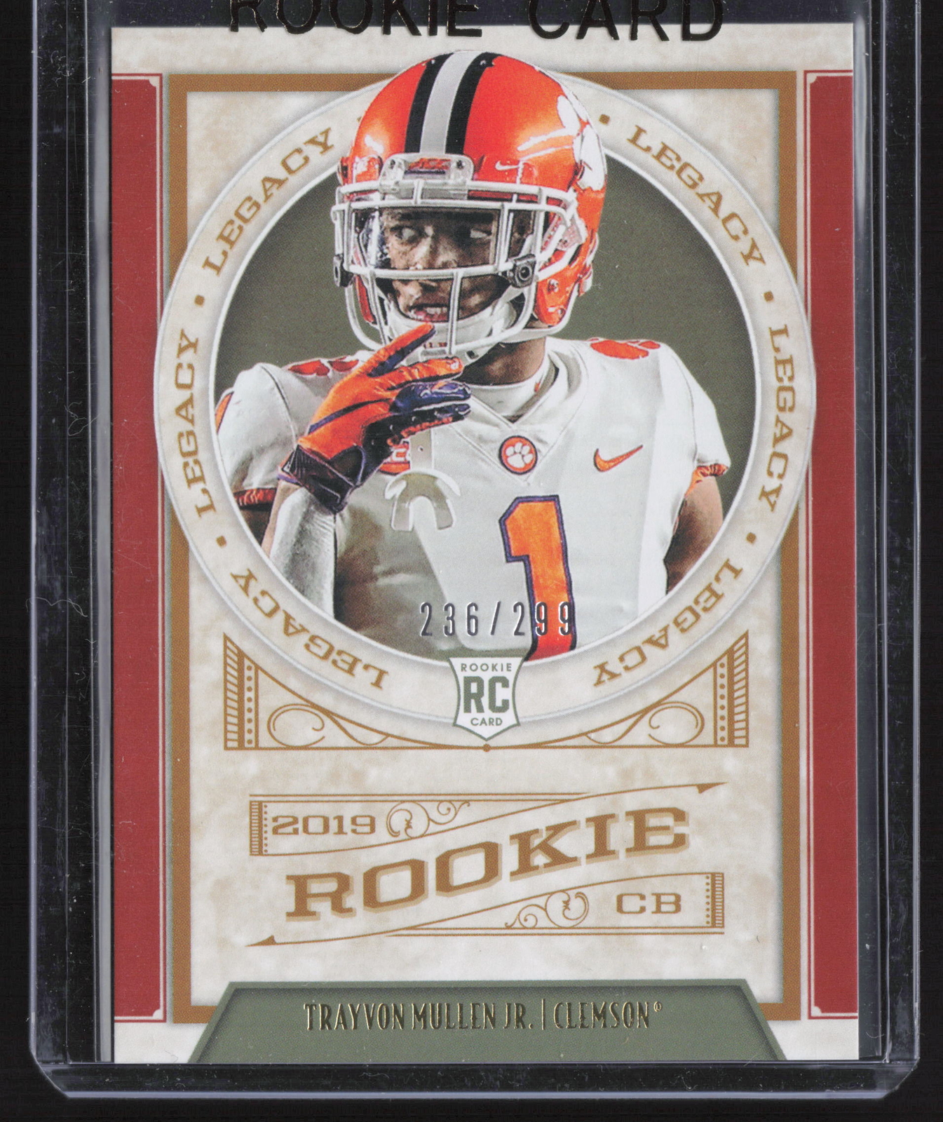 2019 Legacy Trayvon Mullen Jr. Red /299 Rookie Card RC #197 | eBay