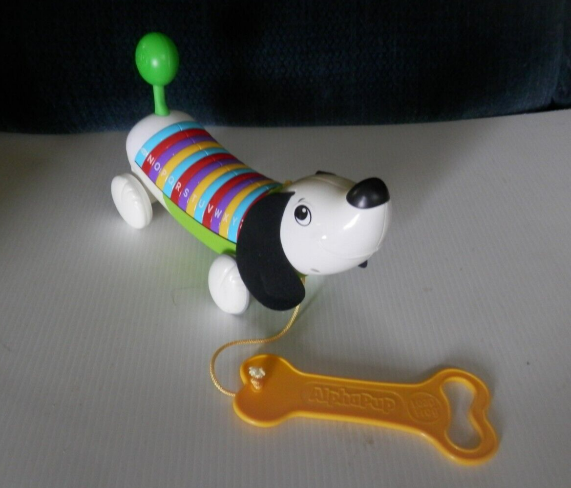 Leap Frog AlphaPup Alphabet Puppy Dog Green Kids Toddlers Toy Learn ABC ...