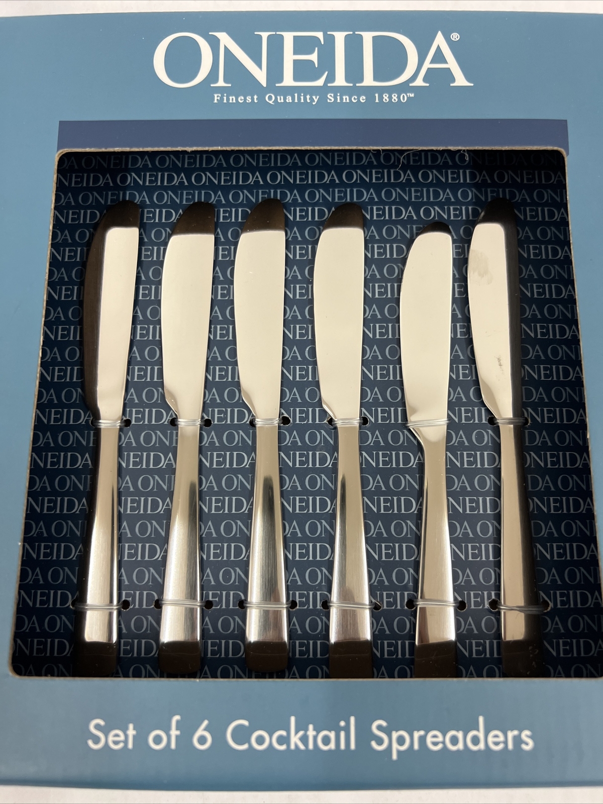 ONEIDA Nocha 6 Cocktail Spreaders Stainless Steel for sale online | eBay