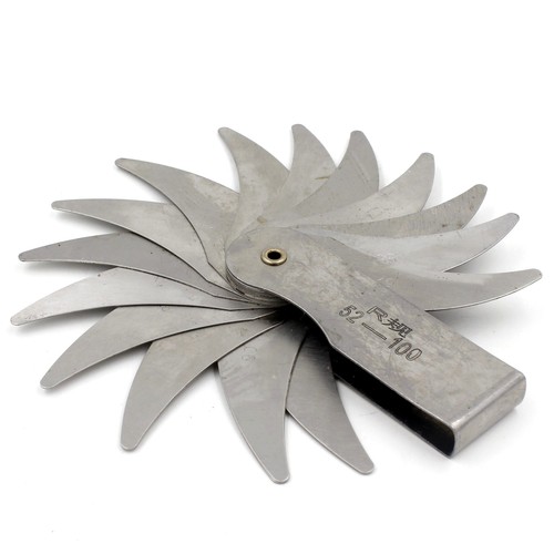 Radius gage Gauge Fillet set R52-100mm Concave Convex arc end internal ...