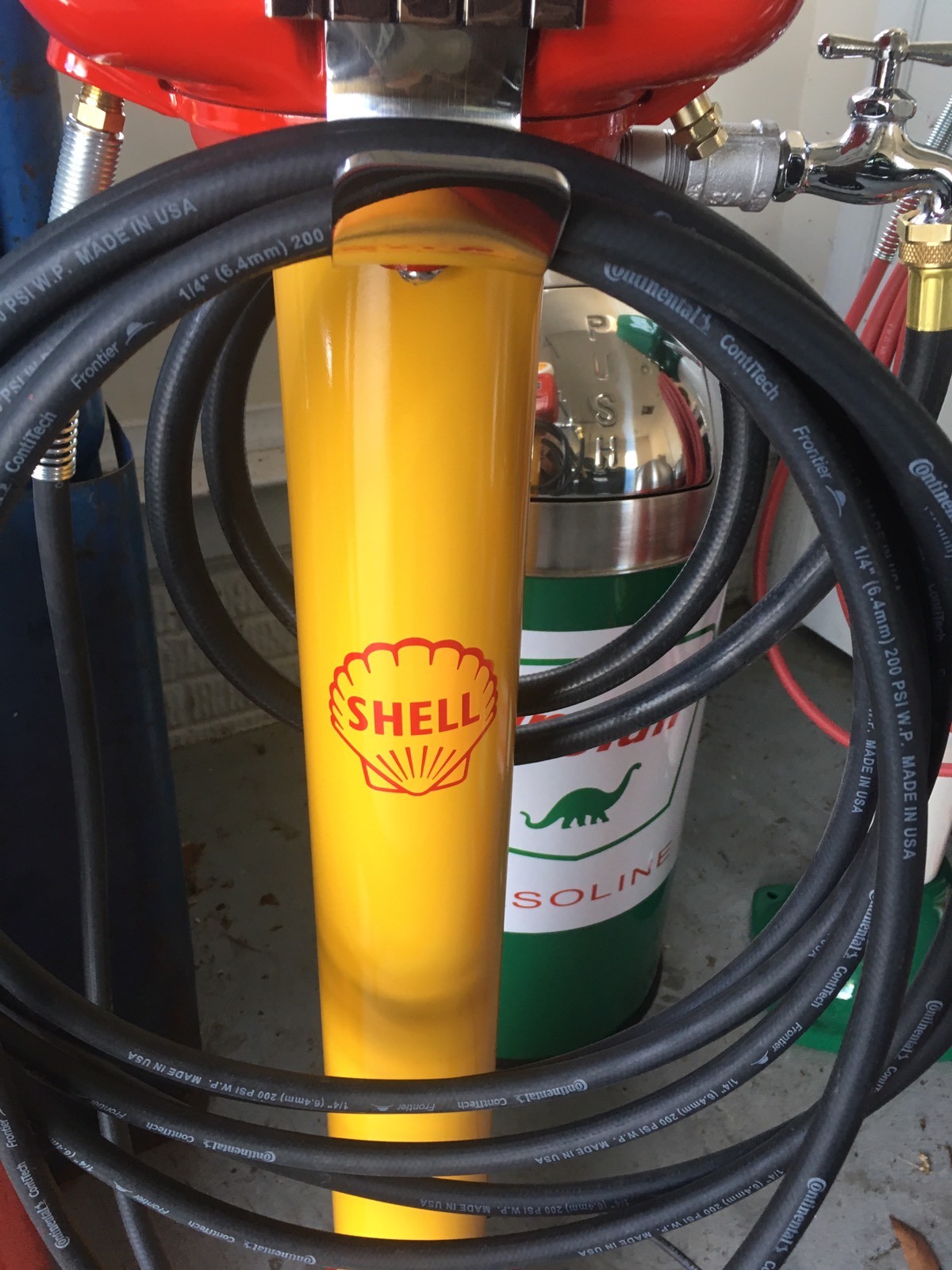 Vintage Eco Air Meter Gas Oil SHELL Restored With Lights Gas Station | eBay