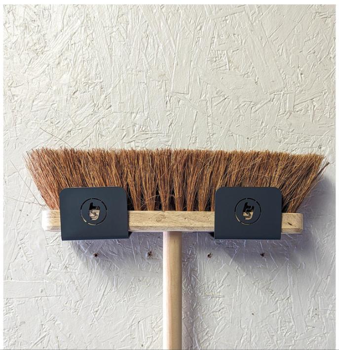 Broom Storage Brackets, Pair - Grey - TT-BBG | eBay UK