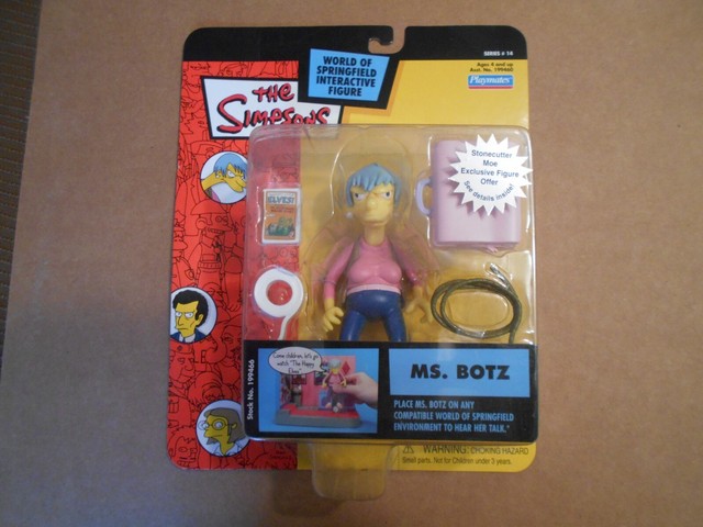 Playmates Toys The Simpsons Interactive Ms. Botz Action Figure for sale ...