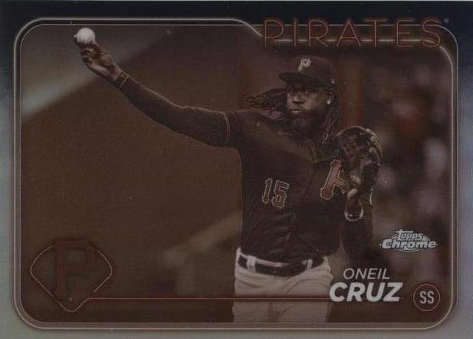 2024 Topps Chrome - Oneil Cruz #98 Sepia Refractor for sale online | eBay