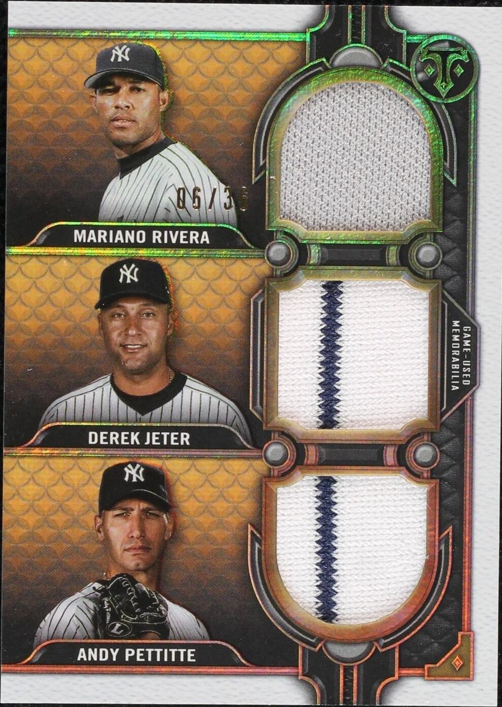 2022 Topps Triple Threads - Triple Threads Relic Combos Derek Jeter ...