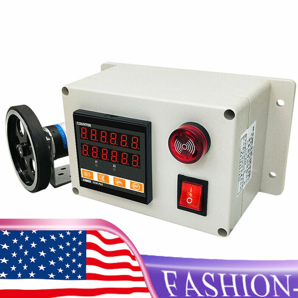 Digital Electronic Length Measure Tool Meter Counter & 300ppr Rotary ...