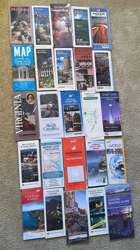 Lot of 25 Maps, Mostly AAA | eBay