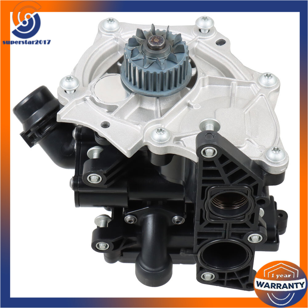 Aluminum Water Pump Thermostat Housing Assembly For VW GTI 1.8 2.0T ...