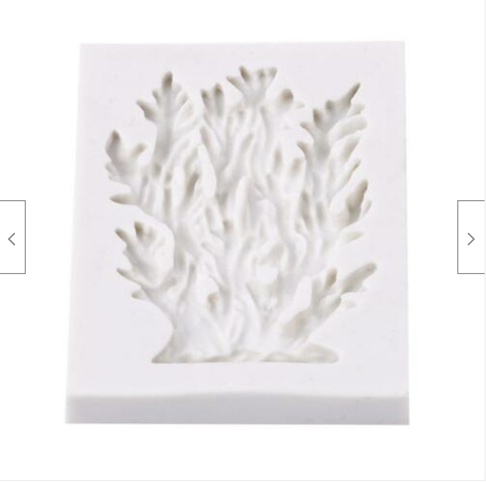 Seaweed Coral Ocean Sea Underwater Reef Mould Sugarcraft Fondant Cake ...