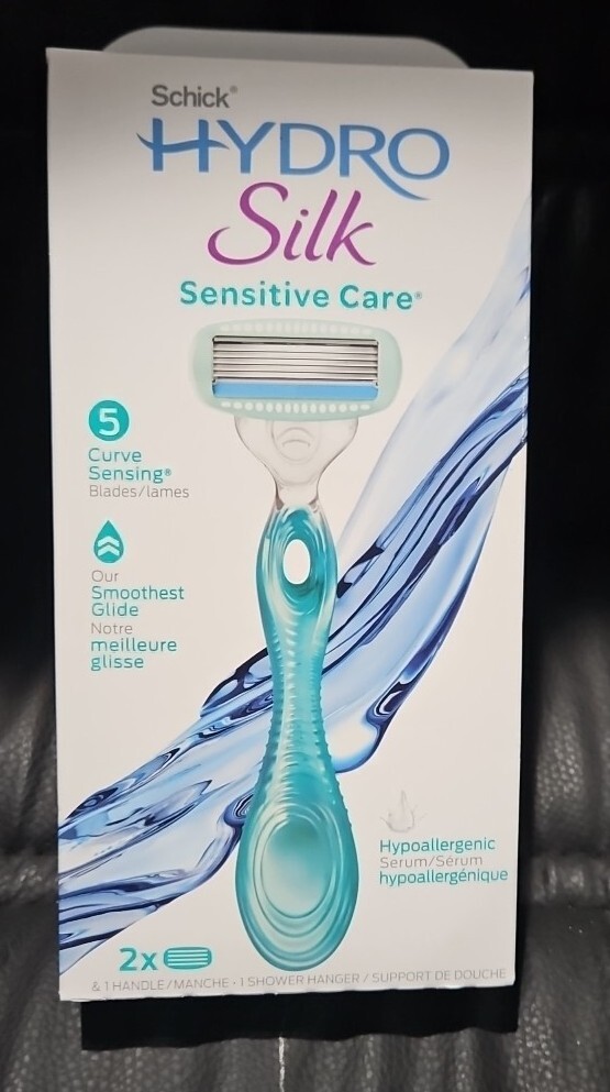 NEW SEALED Schick Hydro Silk5 Sensitive Care Hypoallergenic Razor + 2 ...