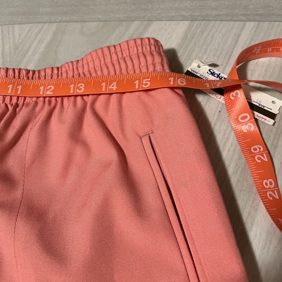 Koret Womens Pants Salmon Elastic Waist 18 NWT | eBay