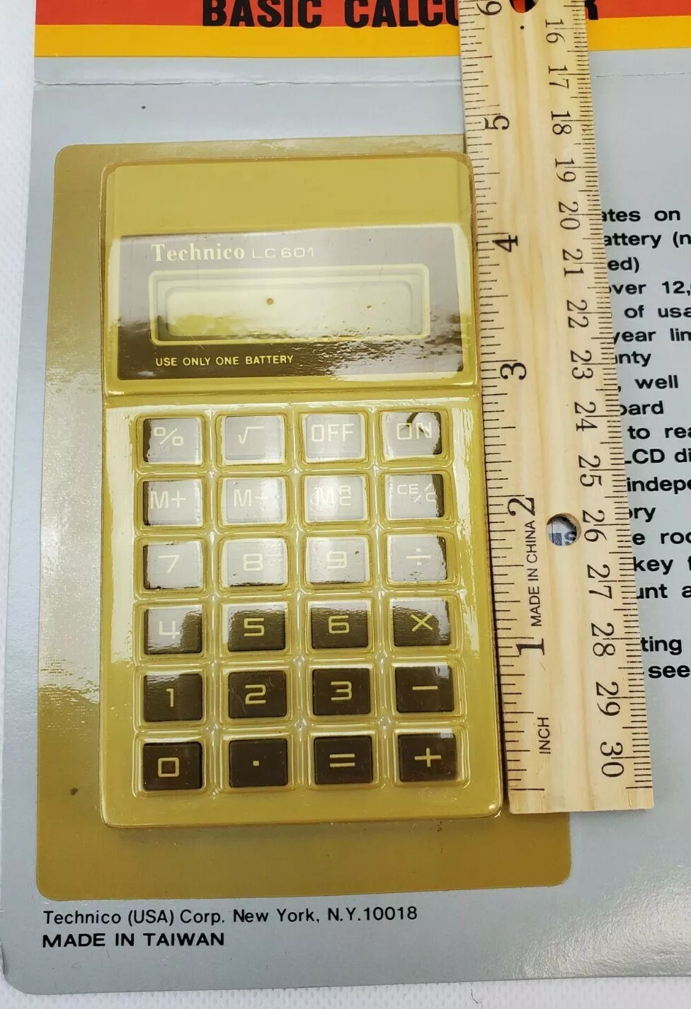 Vintage Technico LC-601 Basic Calculator New In Package NOS | eBay