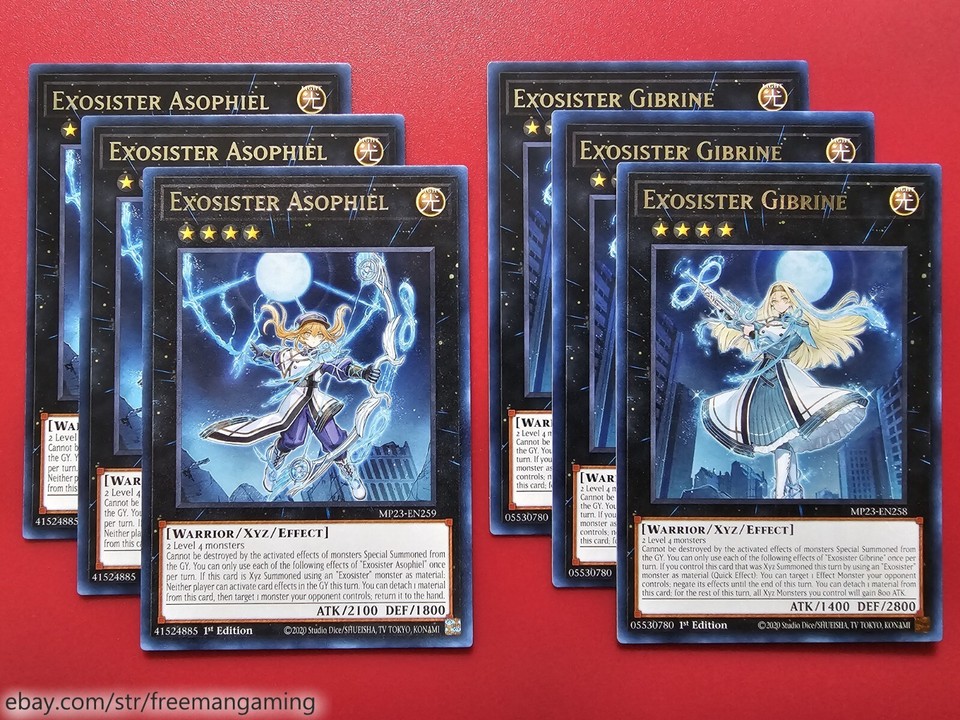 Yugioh Exosister Deck 55 Cards Martha Mikailis Elis Sophia Pax ...