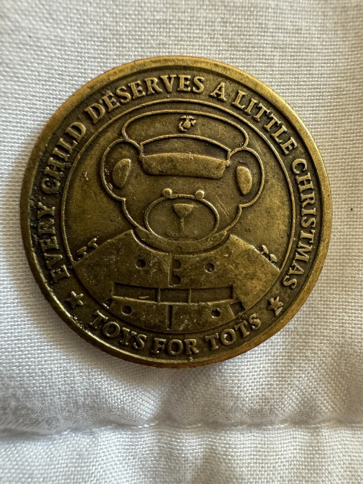 Vintage U.S. Marine Corps "Toys for Tots" Teddy Bear Token Coin | eBay