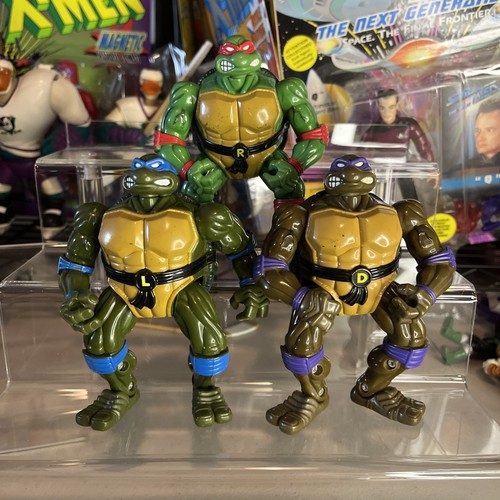 Lot Of 3 TEENAGE MUTANT NINJA TURTLES TMNT Vintage 1996 Coil Force Don ...