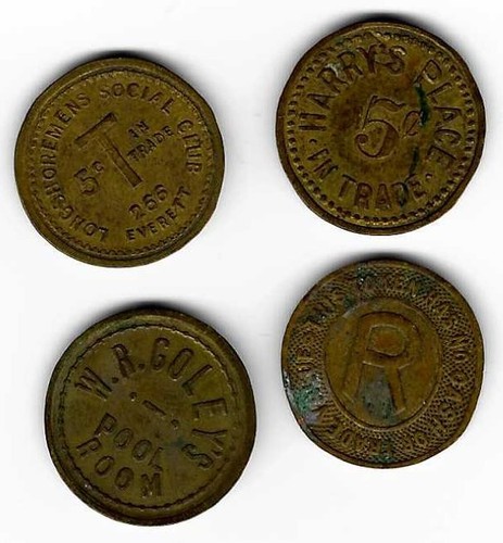 Four Trade tokens, from Washington State? | eBay