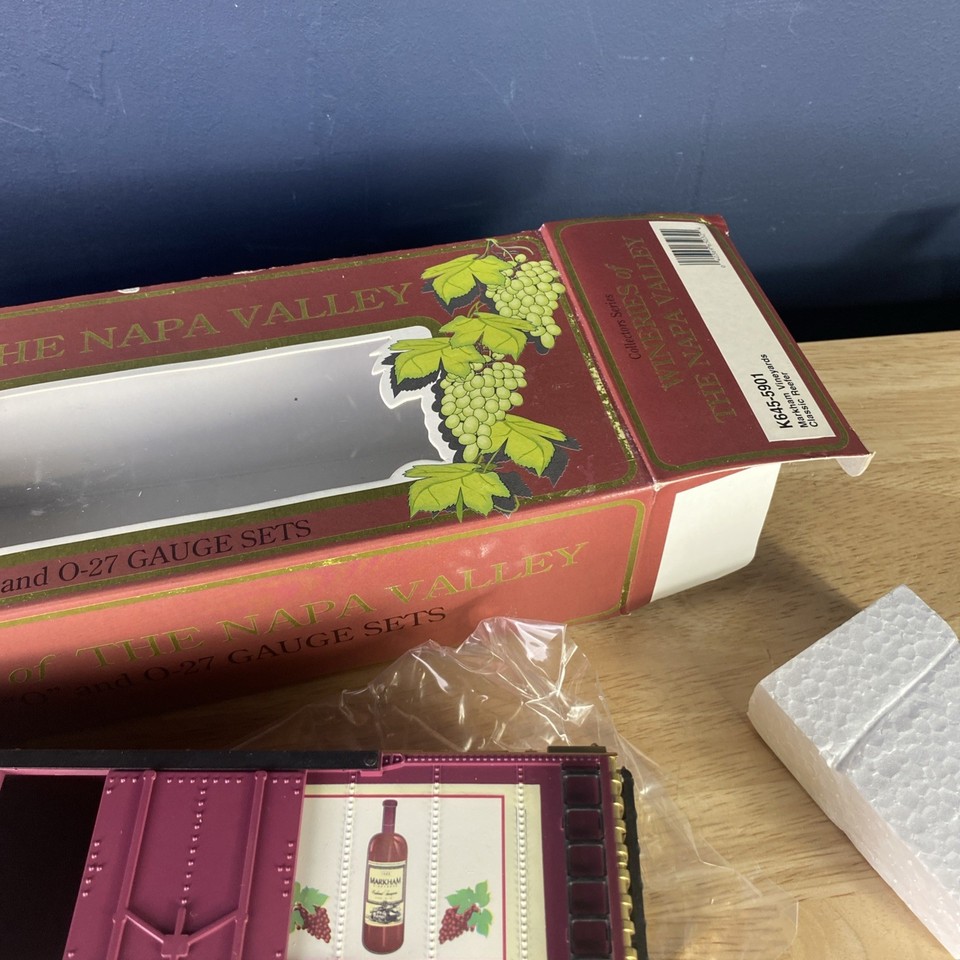 K-Line K645-5901 Markham Vineyards (Napa Valley) Boxcar w/Metal Trucks ...