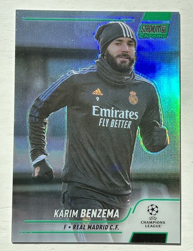 Karim Benzema 2021-22 Topps Stadium Club Chrome Green SP /150 Card Real ...
