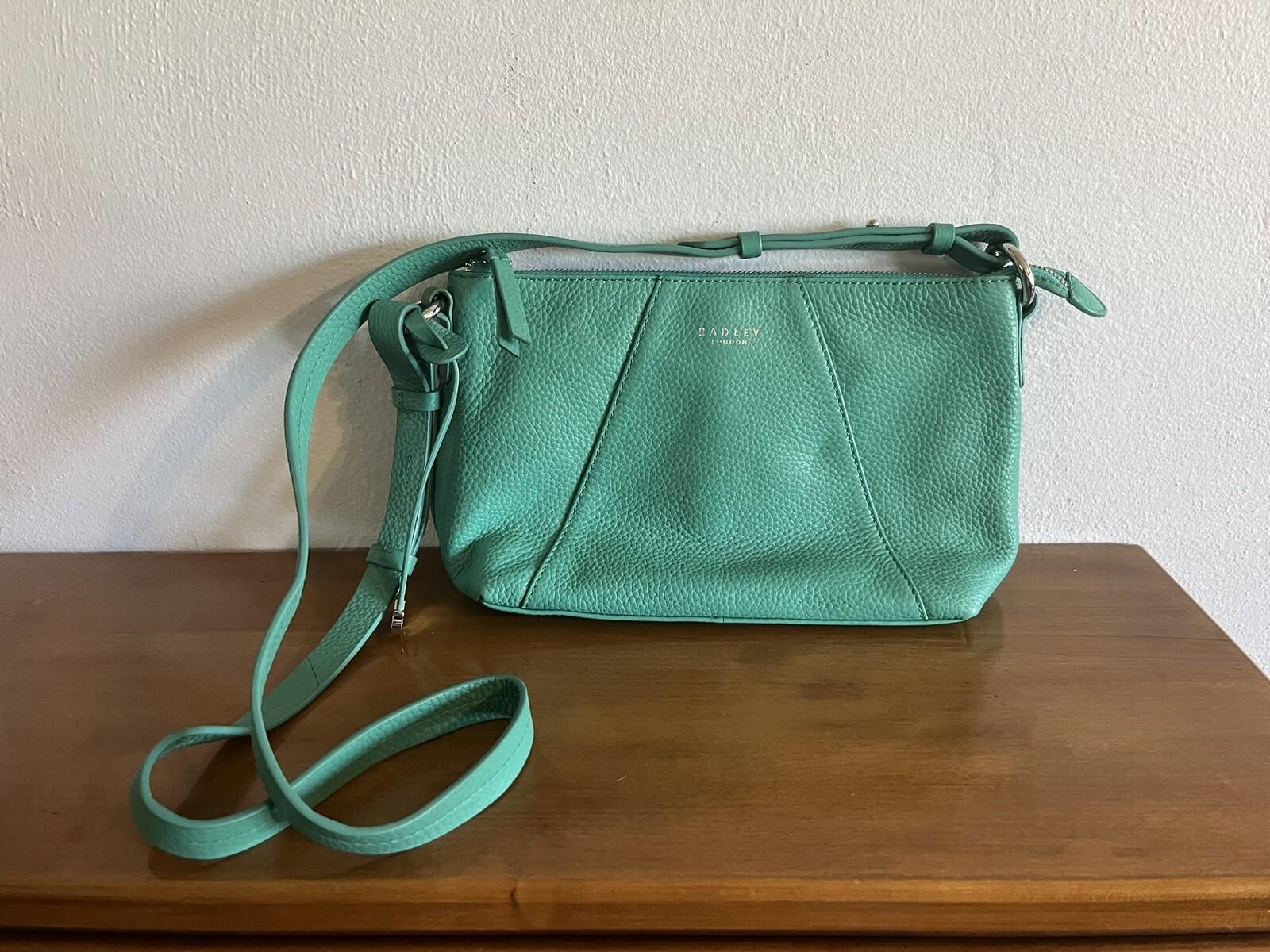 Radley London Mint Green Crossbody with Dust Bag - Gem