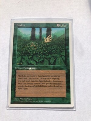 MAGIC MTG - KUDZU - ed allemande unlimited - GRADEE 10/10 jamais joué ...