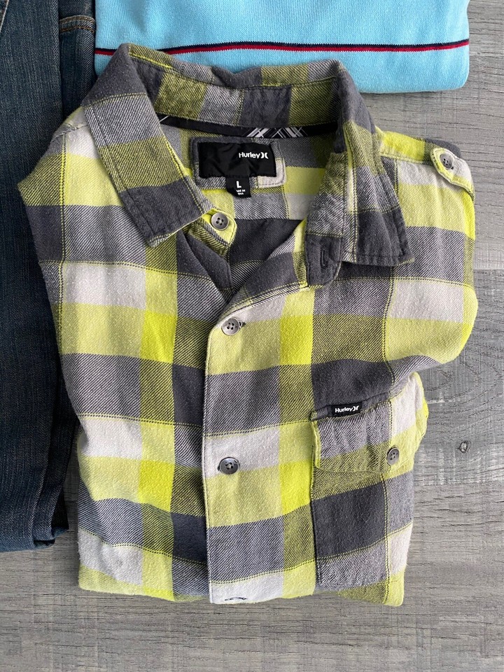 Hurley Outfit Hurley Denim 32 Hurley Sweater Hurley Flannel 3 Pieces In ...