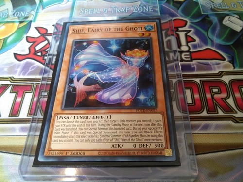 YuGiOh - Shif, Fairy Of The Ghoti - POTE-EN087 - Super Rare - 1st ...