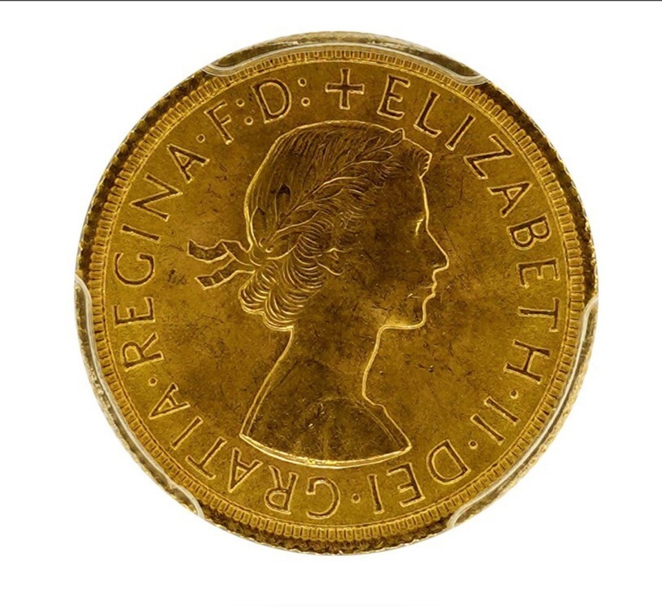 1958 🇬🇧 Great Britain Gold Sovereign PCGS MS65+ St. George Historic ...