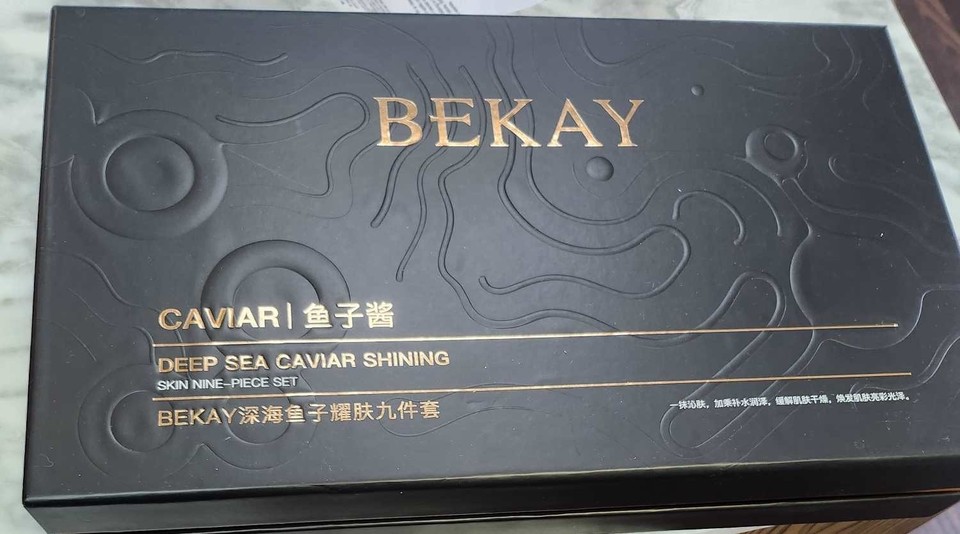 BEKAY Deep Sea Caviar skincare gift set is a luxurious 9-piece anti ...