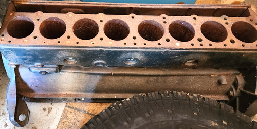 1938 Buick Inline Century 60 series 320 CI engine block core, no ...
