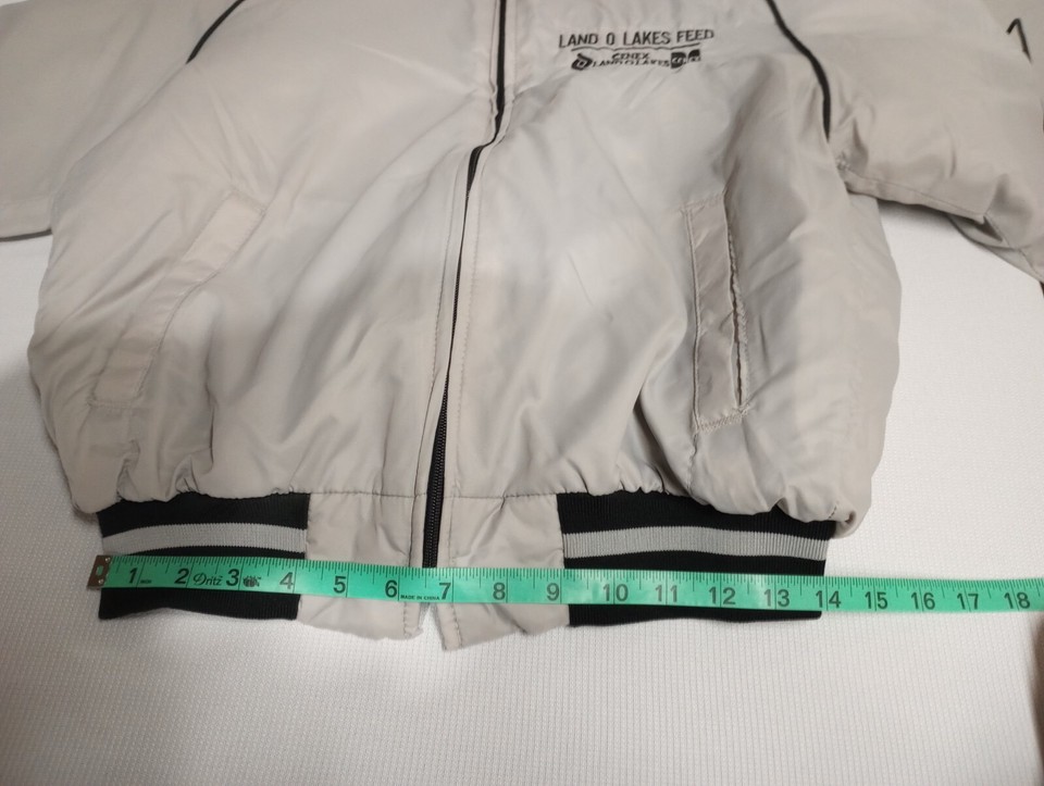 Vintage Land O Lakes Feed Cenex Swingster Puffer Jacket Size Small | eBay