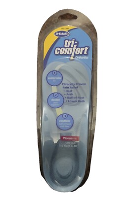 New Dr. Scholl’s Tri-Comfort Orthotics Arch Support Insoles Women’s 6 ...