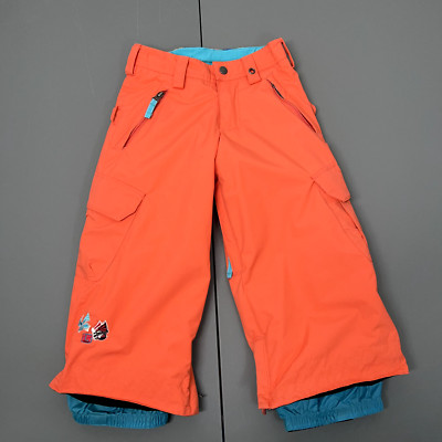 Burton Pants Girls XS (3/4) Orange Snowboard Ski Sugar & Spice Cargo ...