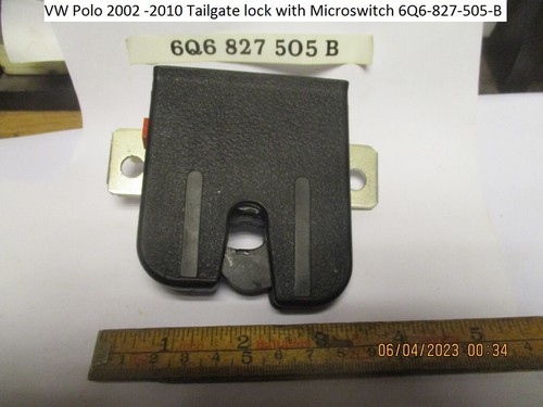 VW Polo 2002 -2010 Tailgate lock with Microswitch 6Q6-827-505-B | eBay