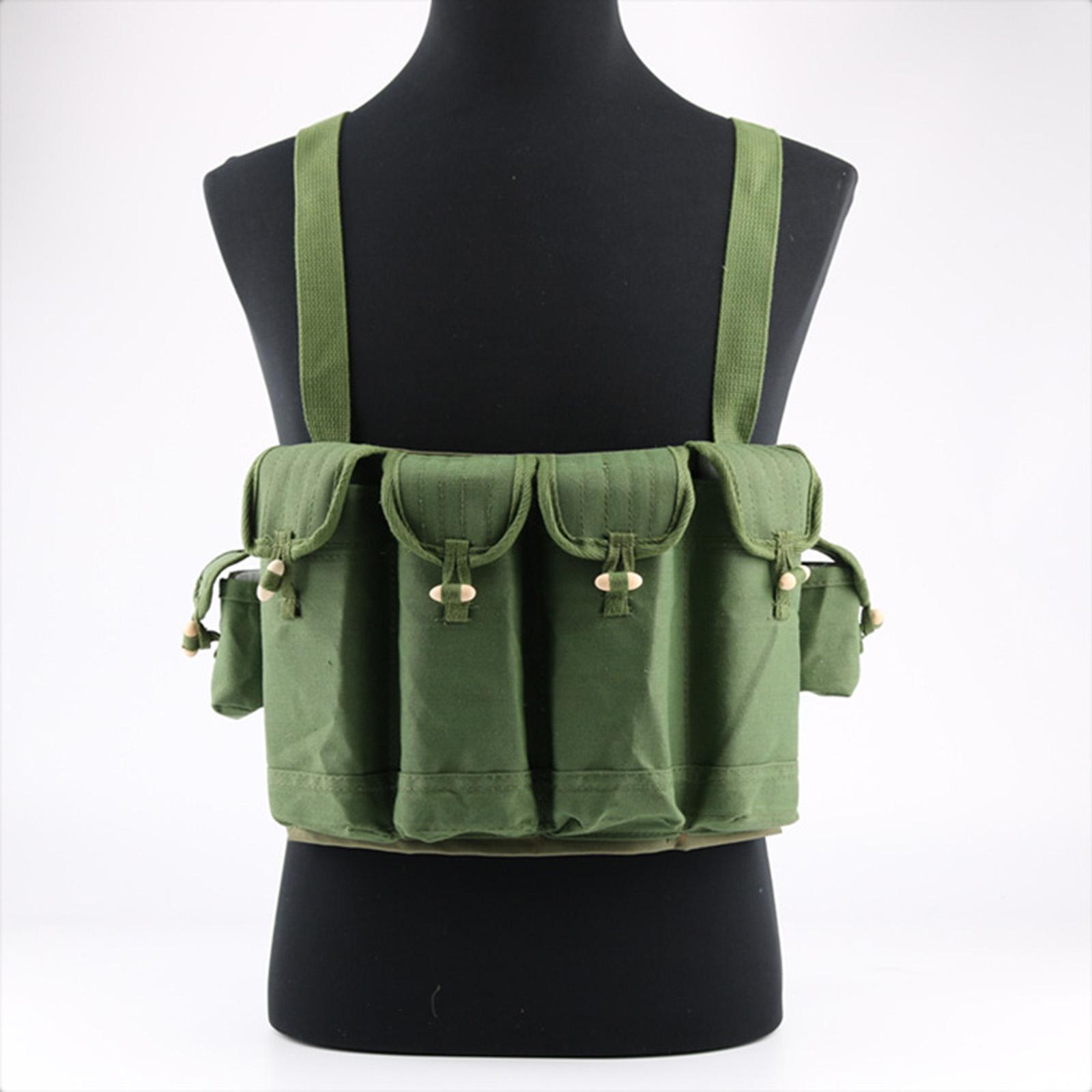 Chest Rig Molle Bandolier Pouch Plate Carrier Training Gear for ...