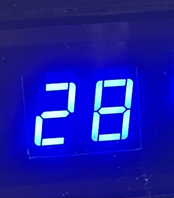 CB Radio Channel Number Display .56 Inch Dual 7 Segment Blue LED 18 Pin ...