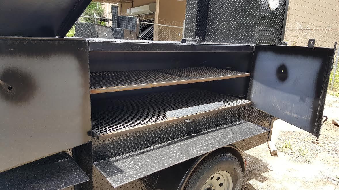 Rib Master with Rotisserie Grill BBQ Smoker Trailer Concession Mobile ...