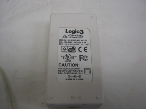 Logic3 AC Adapter PS 9V 0-2.5A AC/DC Cable For Speaker Dock HK-BH18-A09 ...