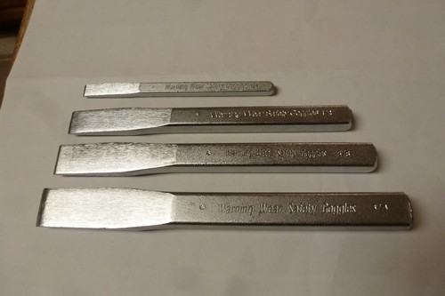 Craftsman Cold Chisel Set Made in USA 1/4 1/2 5/8 3/4 3 Smaller Ones ...