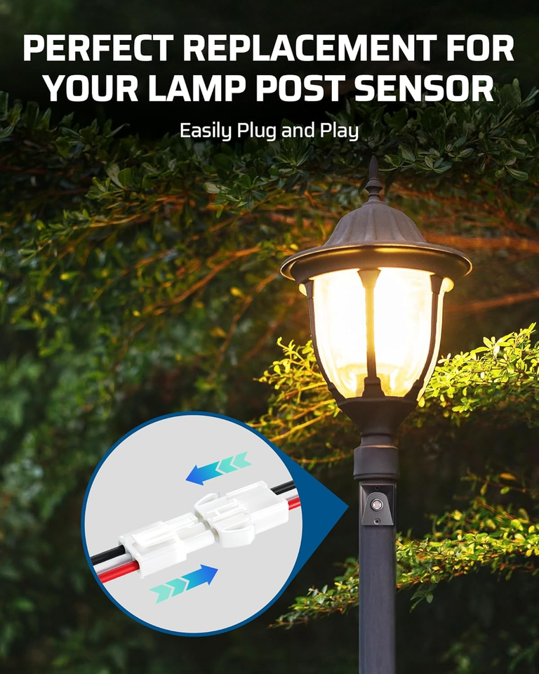Dusk to Dawn Sensor, 120V Lamp Post Light Sensor, Photoelectric Switch ...