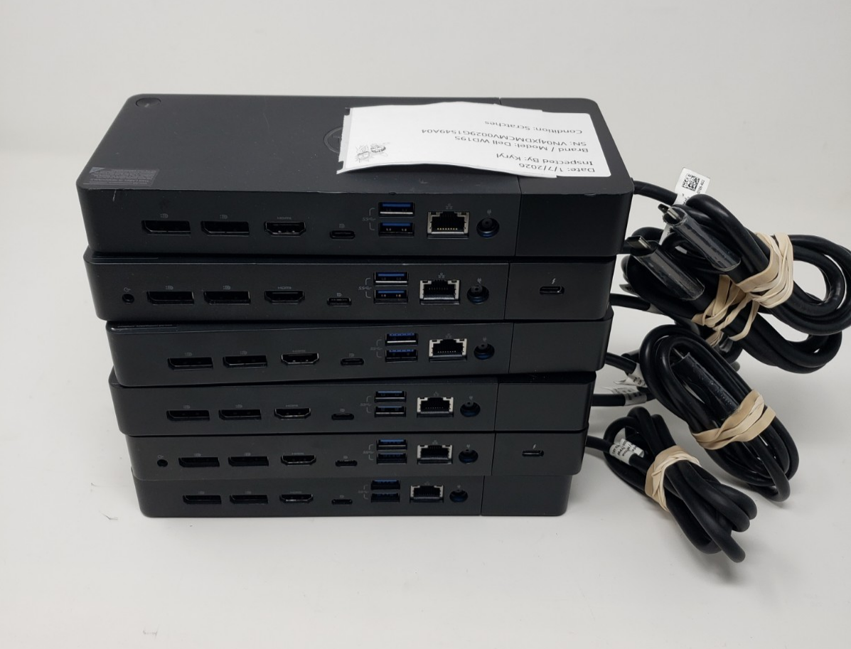 LOT OF 6 Dell Computer Usbc Thunderbolt Docking Station (2) WD19TB (4 ...