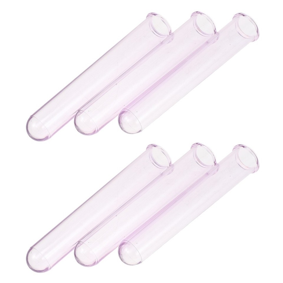 6 Pcs Plastic Sample Tubes Floral Vases Desktop Planter Hydroponics ...
