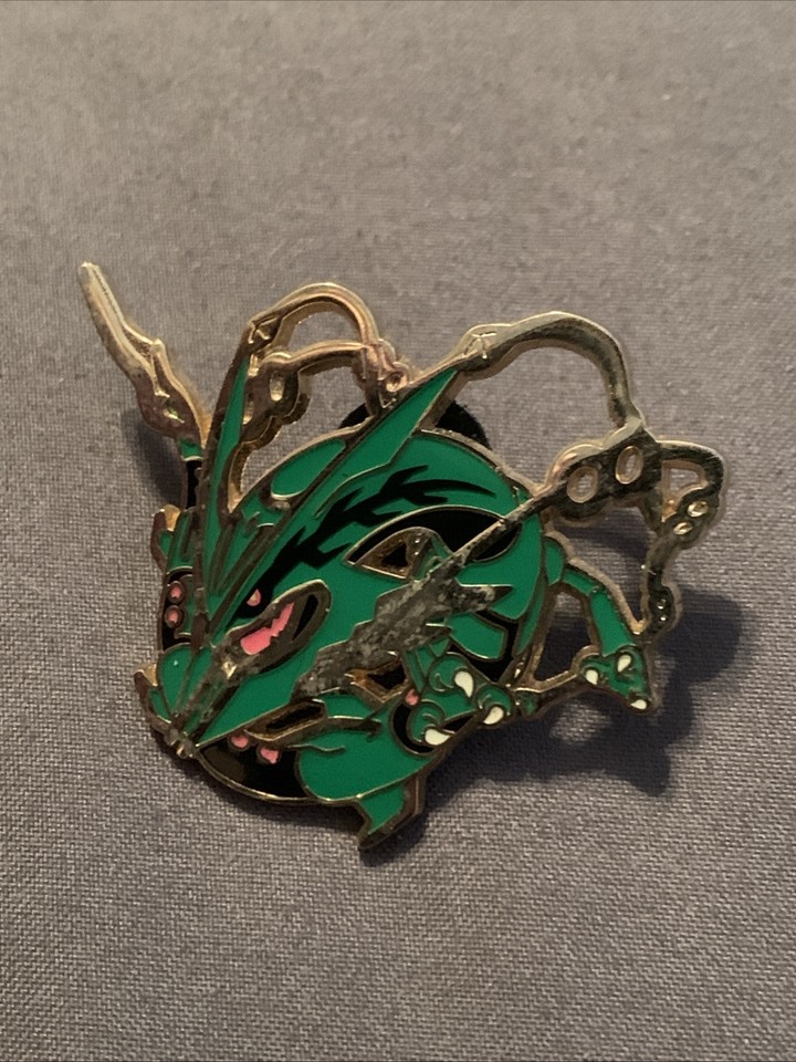 Mega Rayquaza 2015 Metal Enamel Official Pin Roaring Skies Pokemon TCG ...