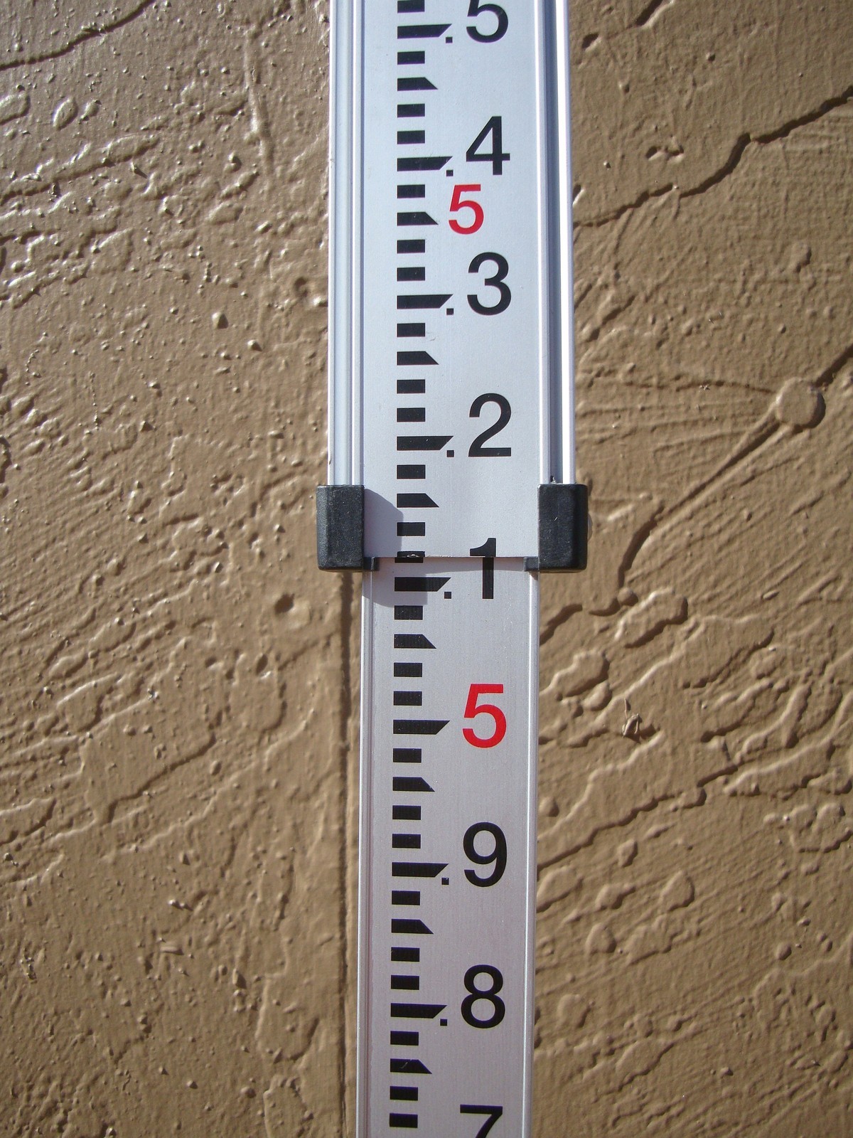 8ft ALUMINUM TELESCOPING SURVEY SURVEYING LEVEL GRADE ROD 1/10" tenth's ...