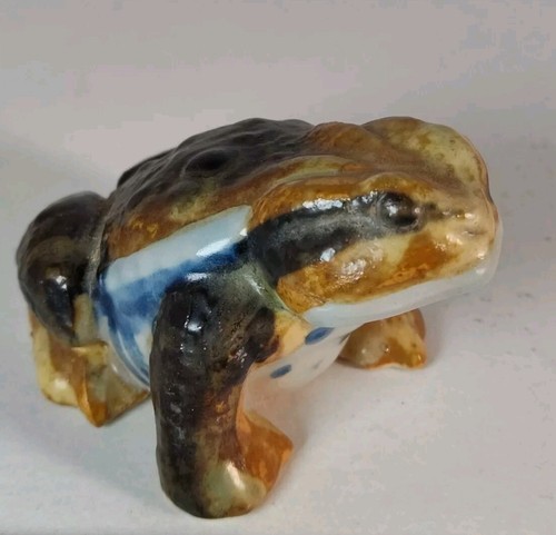 Vintage Otagiri Japan Ceramic Frog Toad Hand Painted Polka Dot Green ...