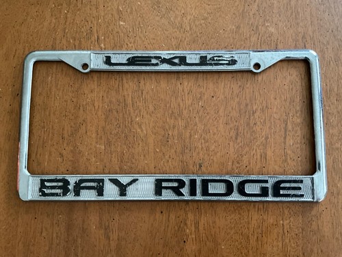 Bay Ridge Lexus License Plate Frame Delearship Brooklyn New York | eBay