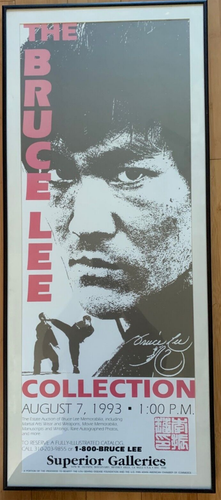 The Bruce Lee Collection Auction (Superior Galleries 1993) Framed ...
