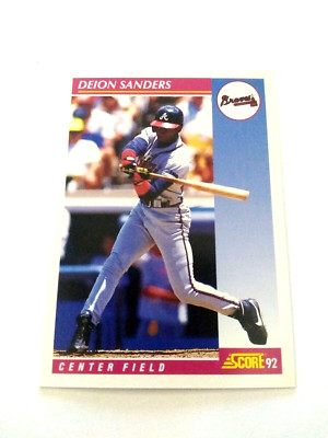 1992 Score Baseball Deion Sanders #571 Factory Set Break NM-MT | eBay