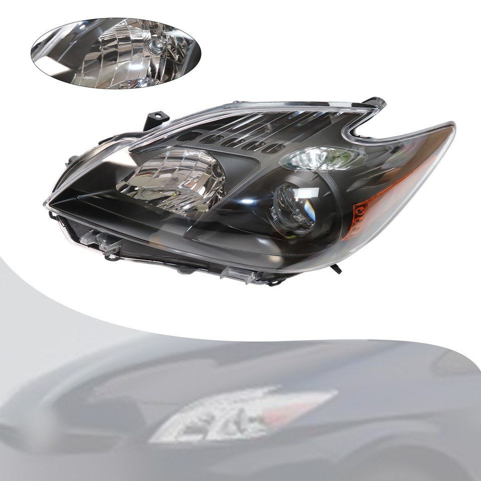 Pair Halogen Headlights Assembly For 2010 2011 Toyota Prius Lamp Left ...