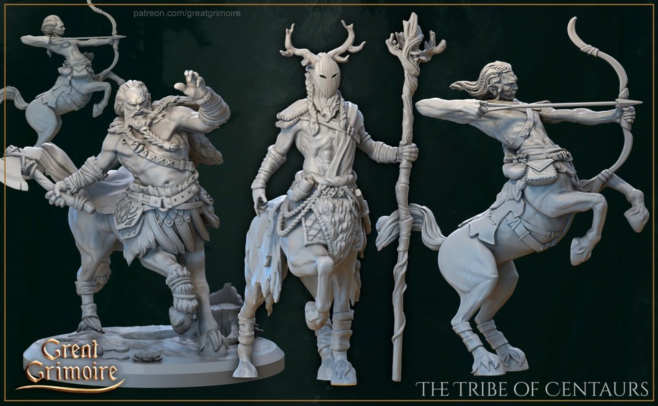 Centaur Ranger Druid Fighter Miniature | D&D DnD | | eBay