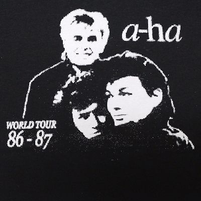 A-Ha band ***SMALL*** screen printed t-shirt Black aha | eBay